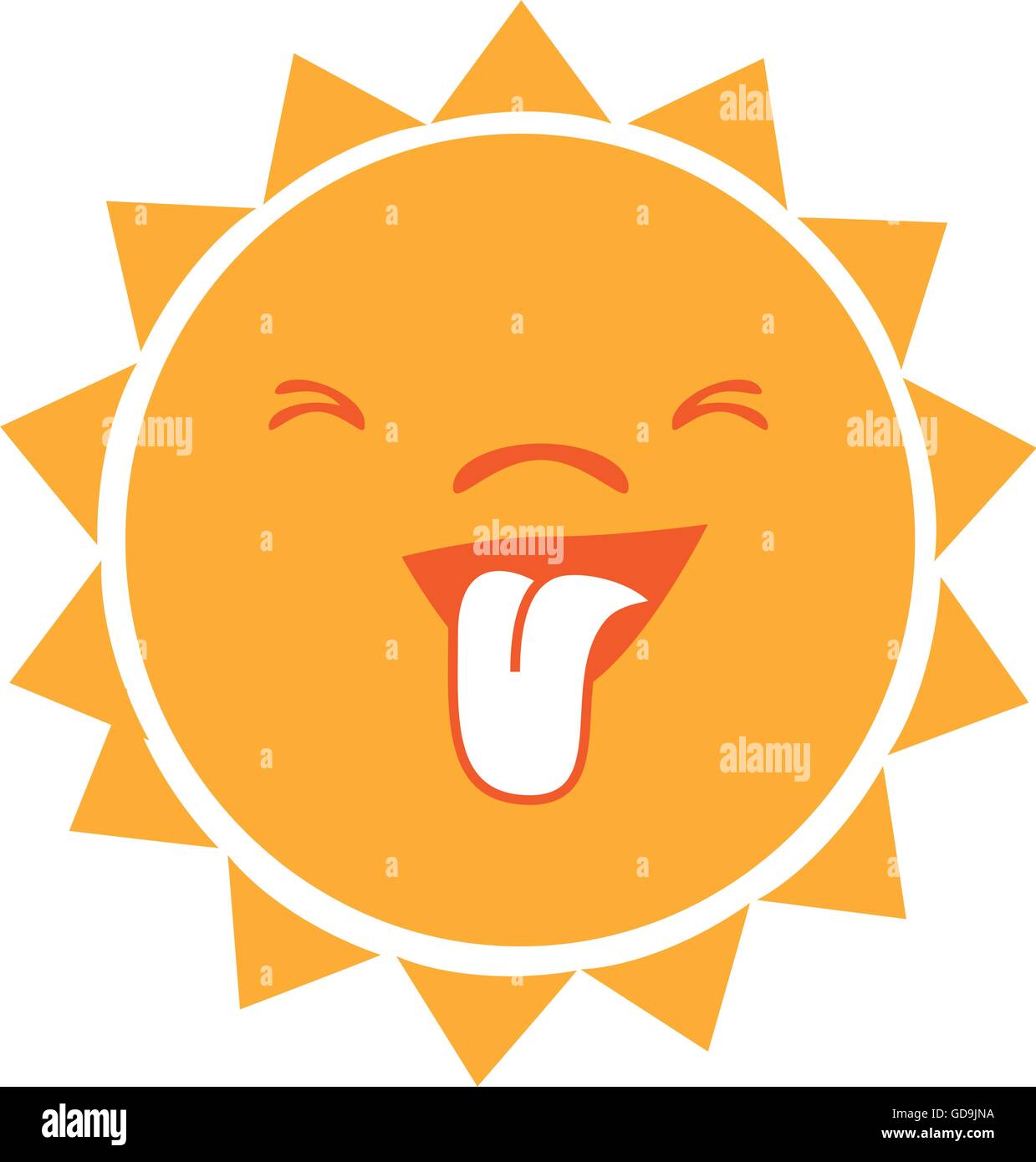 Sun funny cartoon graphic design Stock Vector Image & Art - Alamy