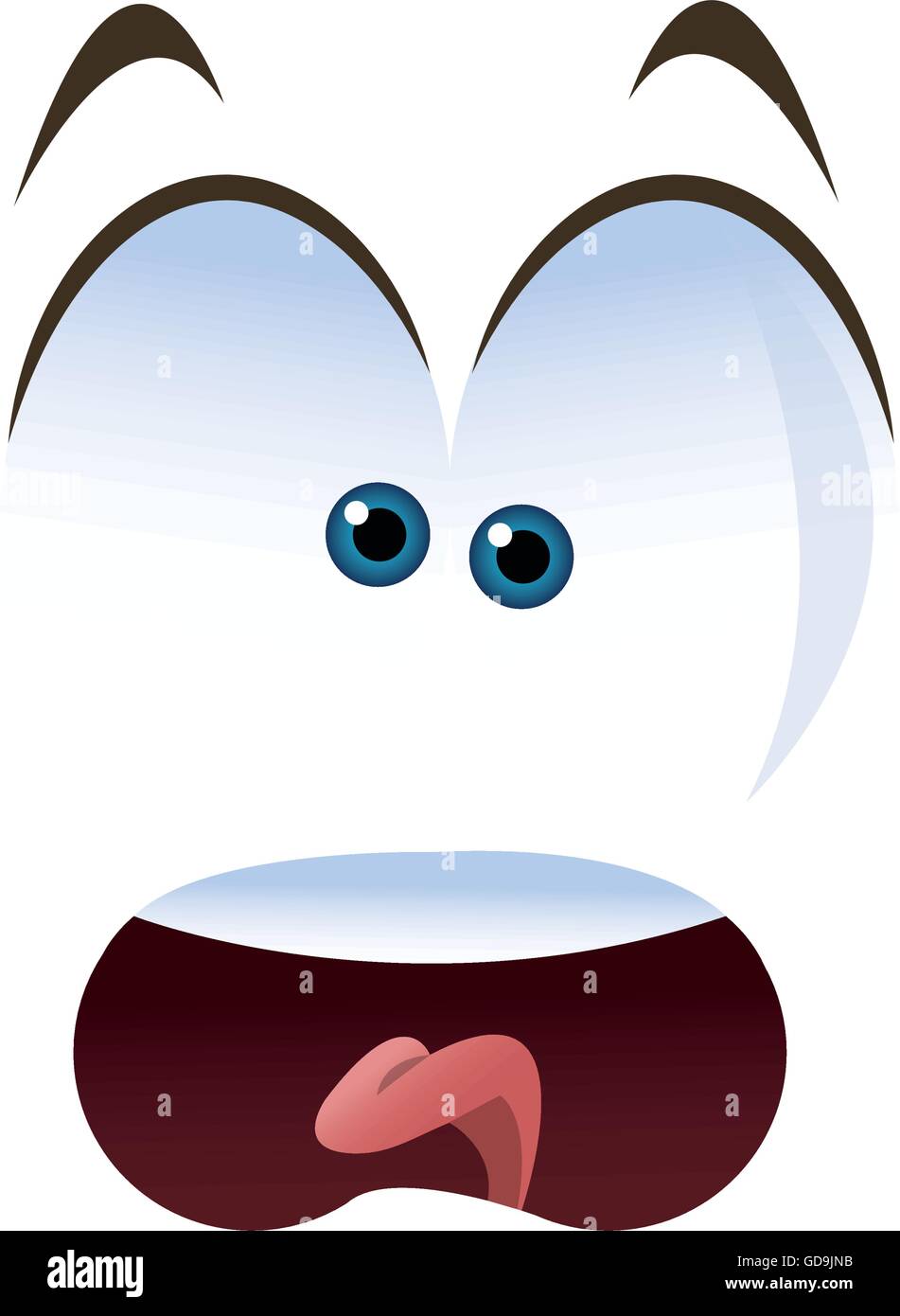 frightened emoticon face icons Stock Vector Image & Art - Alamy