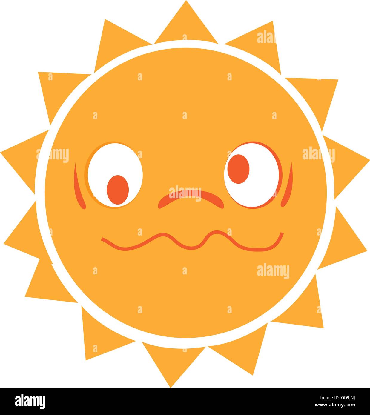 Sun funny cartoon graphic design Stock Vector Image & Art - Alamy