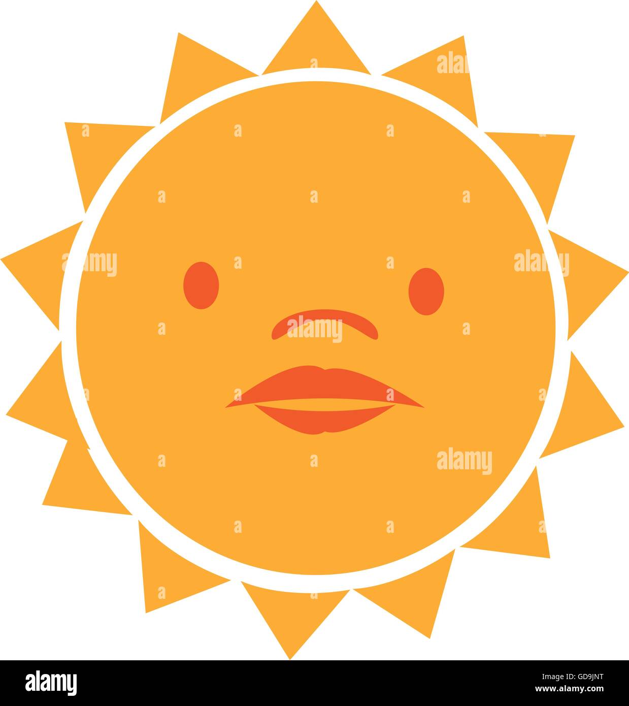 Sun funny cartoon graphic design Stock Vector Image & Art - Alamy