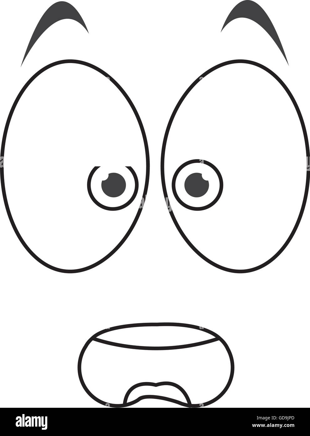 surprised emoticon face icons Stock Vector Image & Art - Alamy