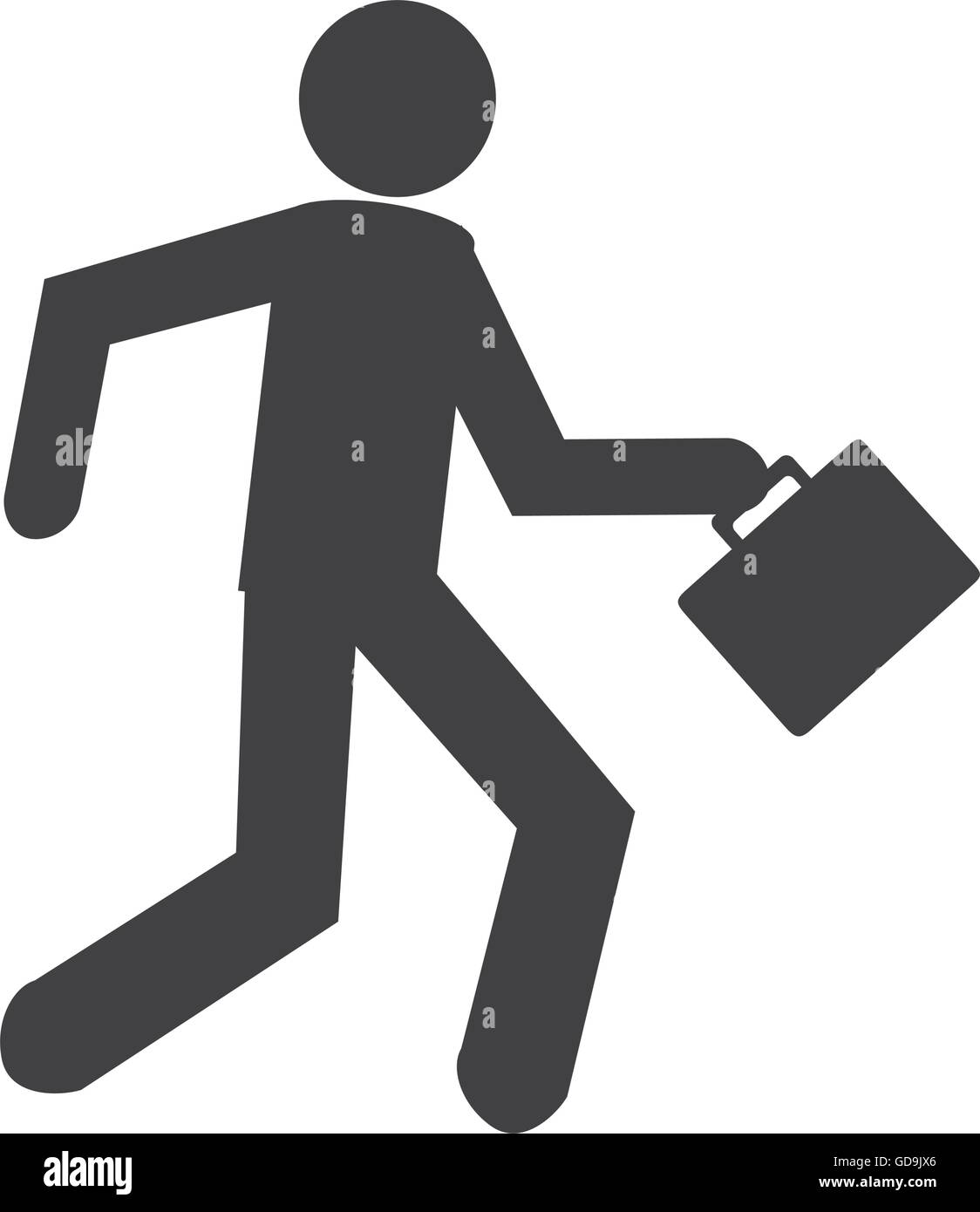 Businessman working, pictogram graphic design Stock Vector Image & Art ...