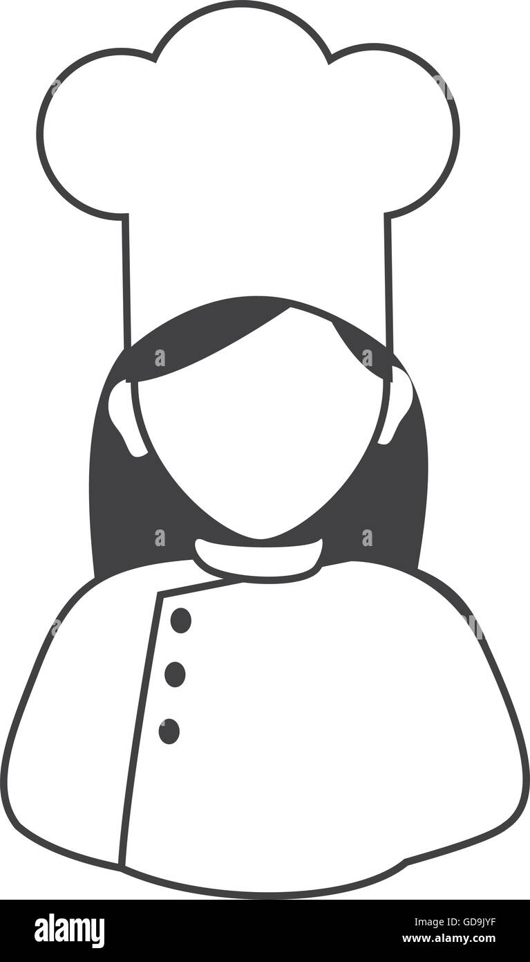 Chef profile isolated flat icon Stock Vector Image & Art - Alamy