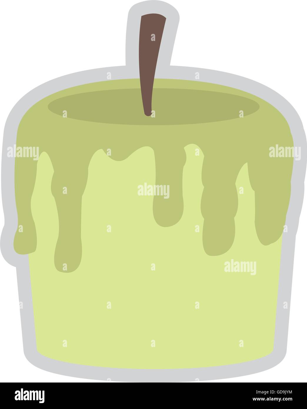 single candle icon Stock Vector Image & Art - Alamy