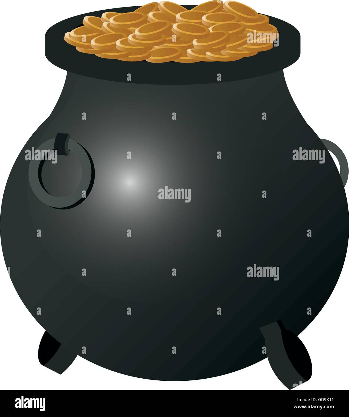 Gold pan vintage Stock Vector Images - Alamy