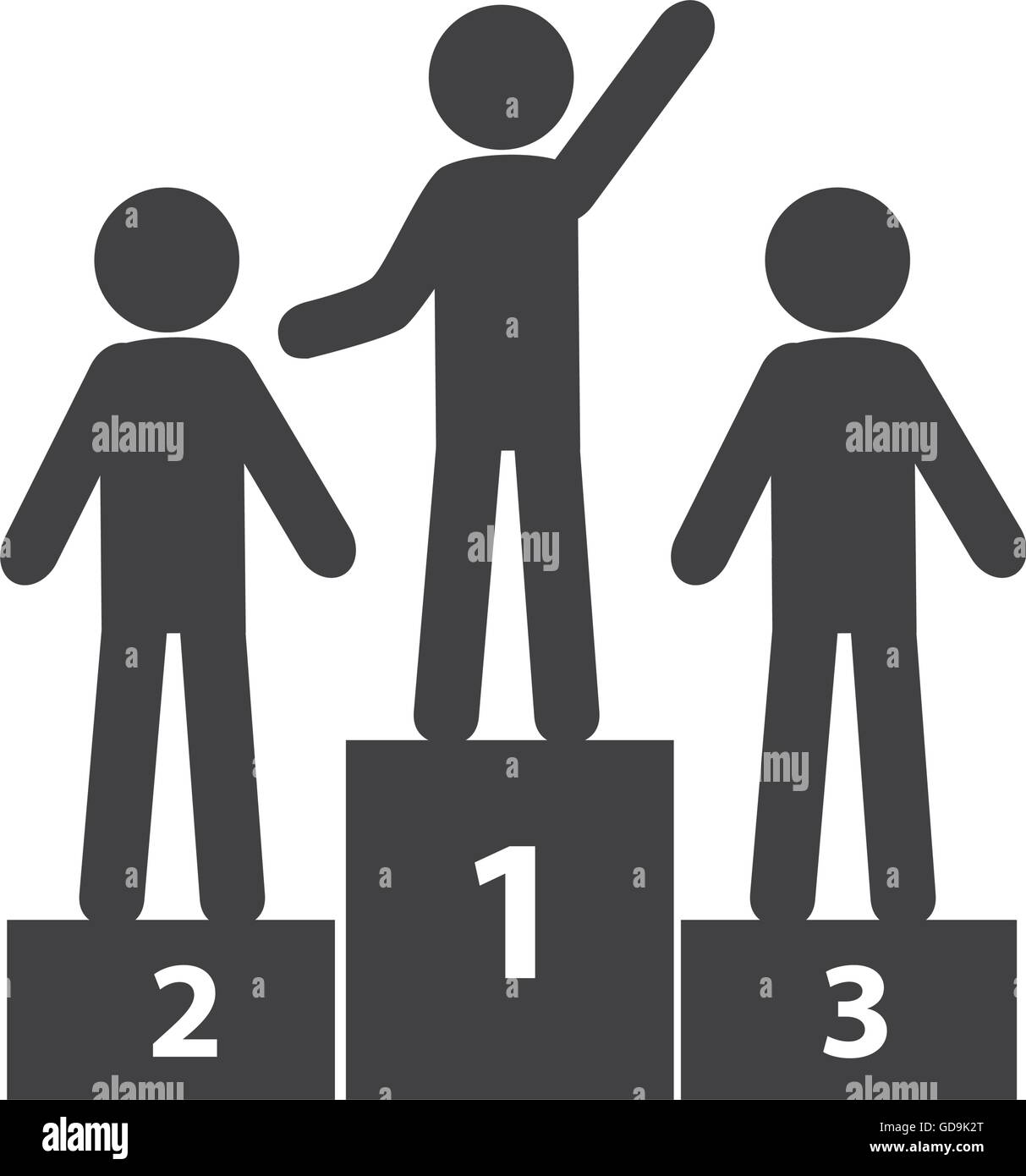 First place winner them design, vector illustration Stock Vector Image ...