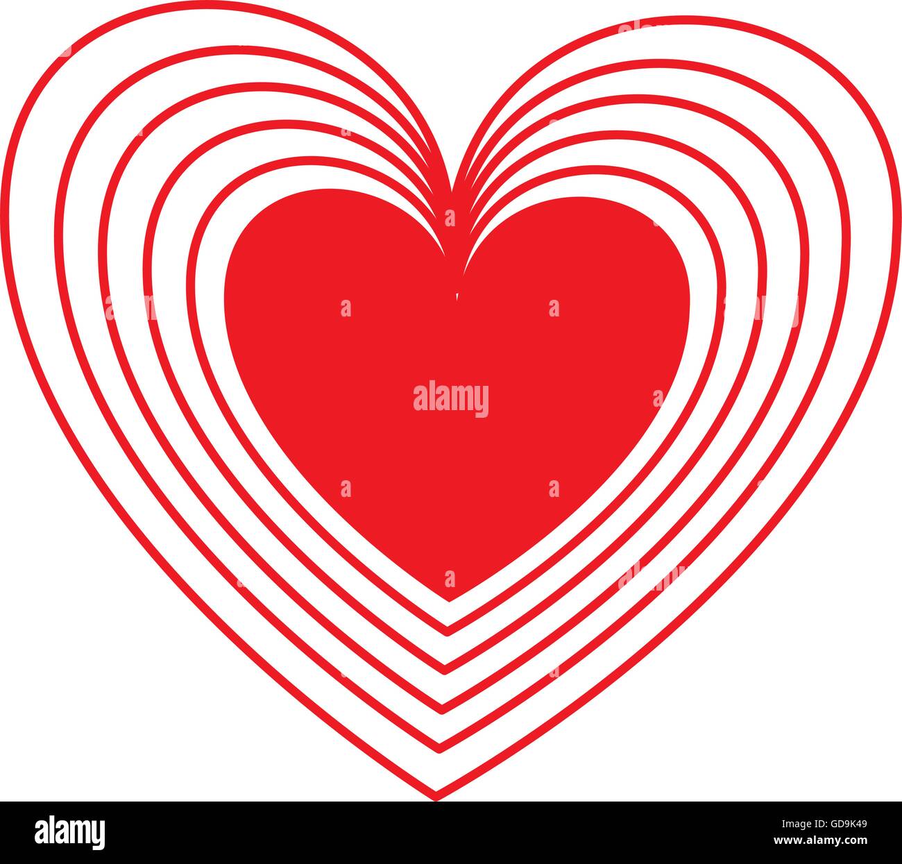 Love and feelings graphic design, vector illustration Stock Vector ...