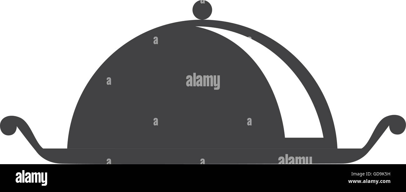 Restaurant food dish, isolated flat icon Stock Vector Image & Art - Alamy