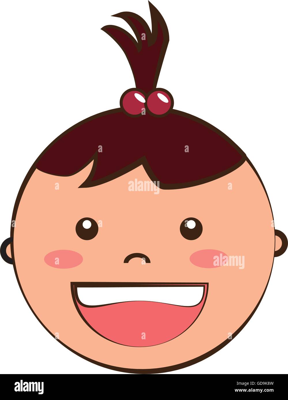Little kids cartoon graphic design, vector illustration Stock Vector ...