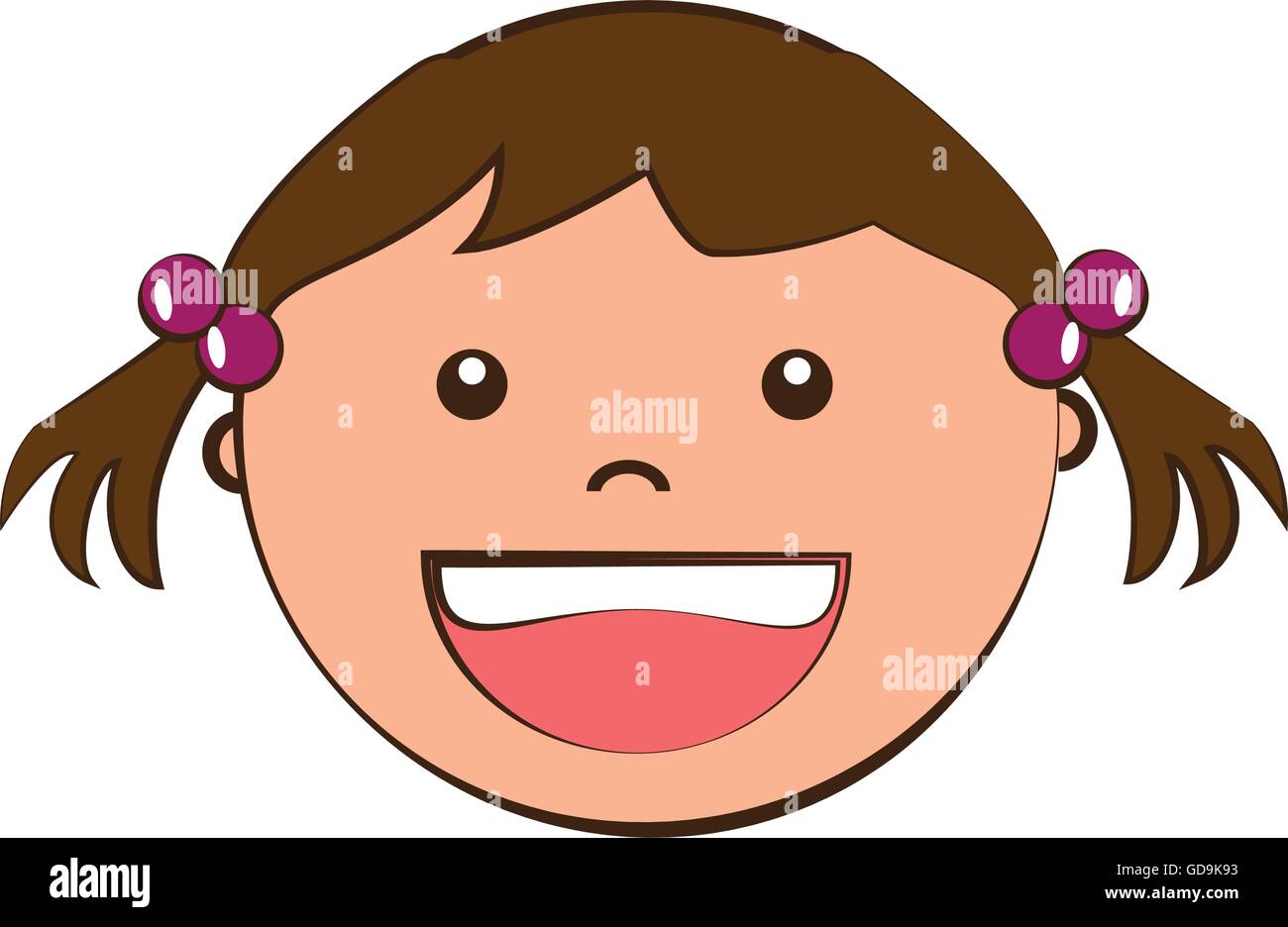 Little kids cartoon graphic design, vector illustration Stock Vector ...