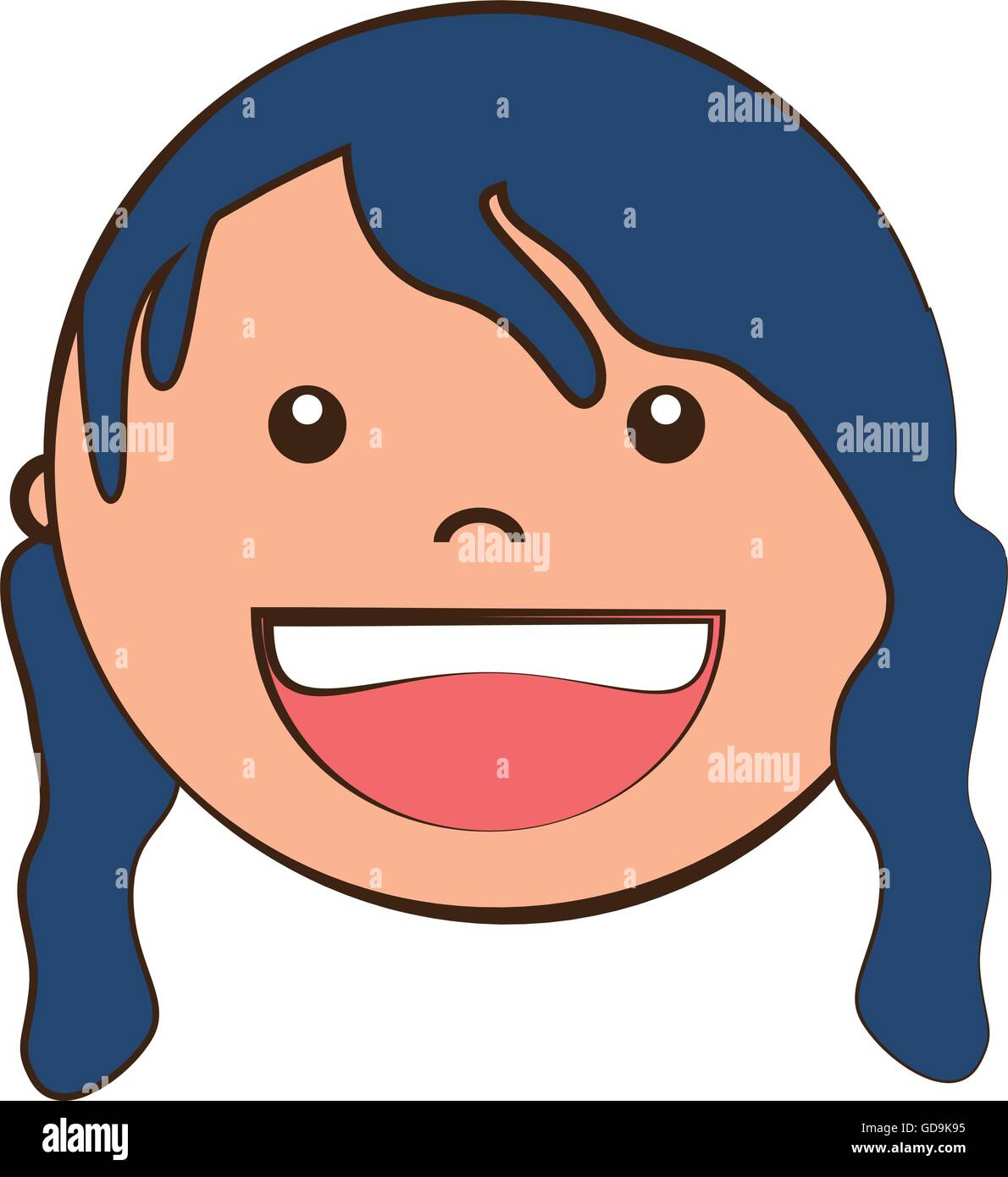 Little kids cartoon graphic design, vector illustration Stock Vector ...