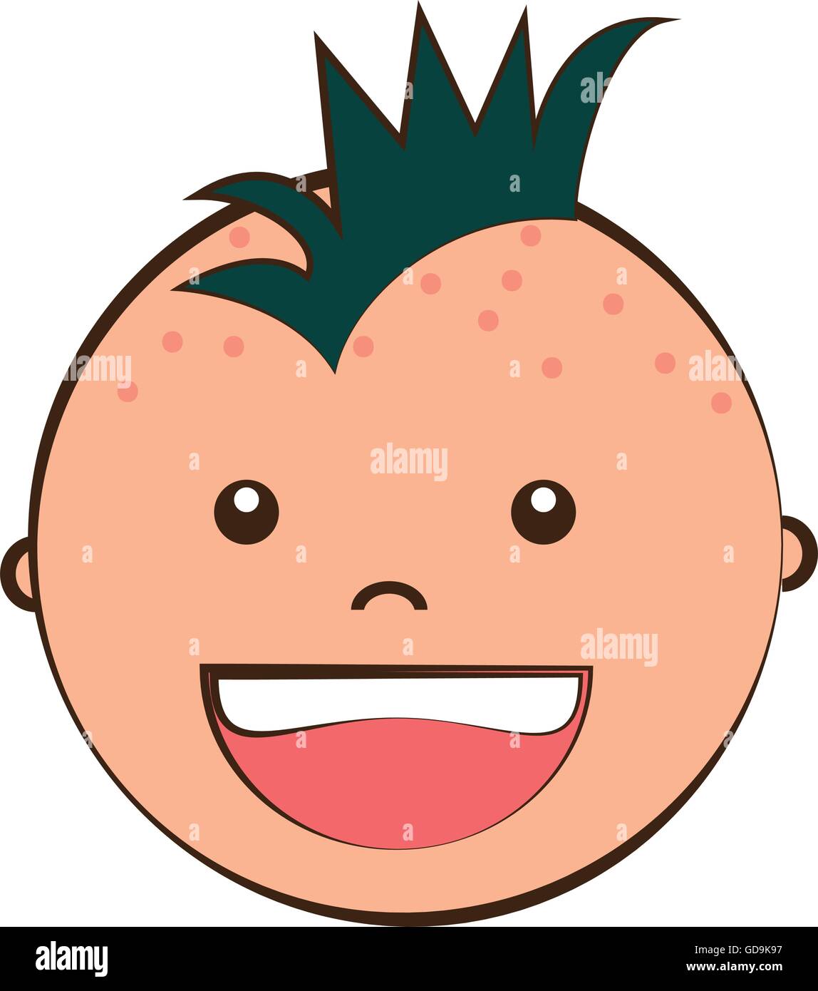Little kids cartoon graphic design, vector illustration Stock Vector ...