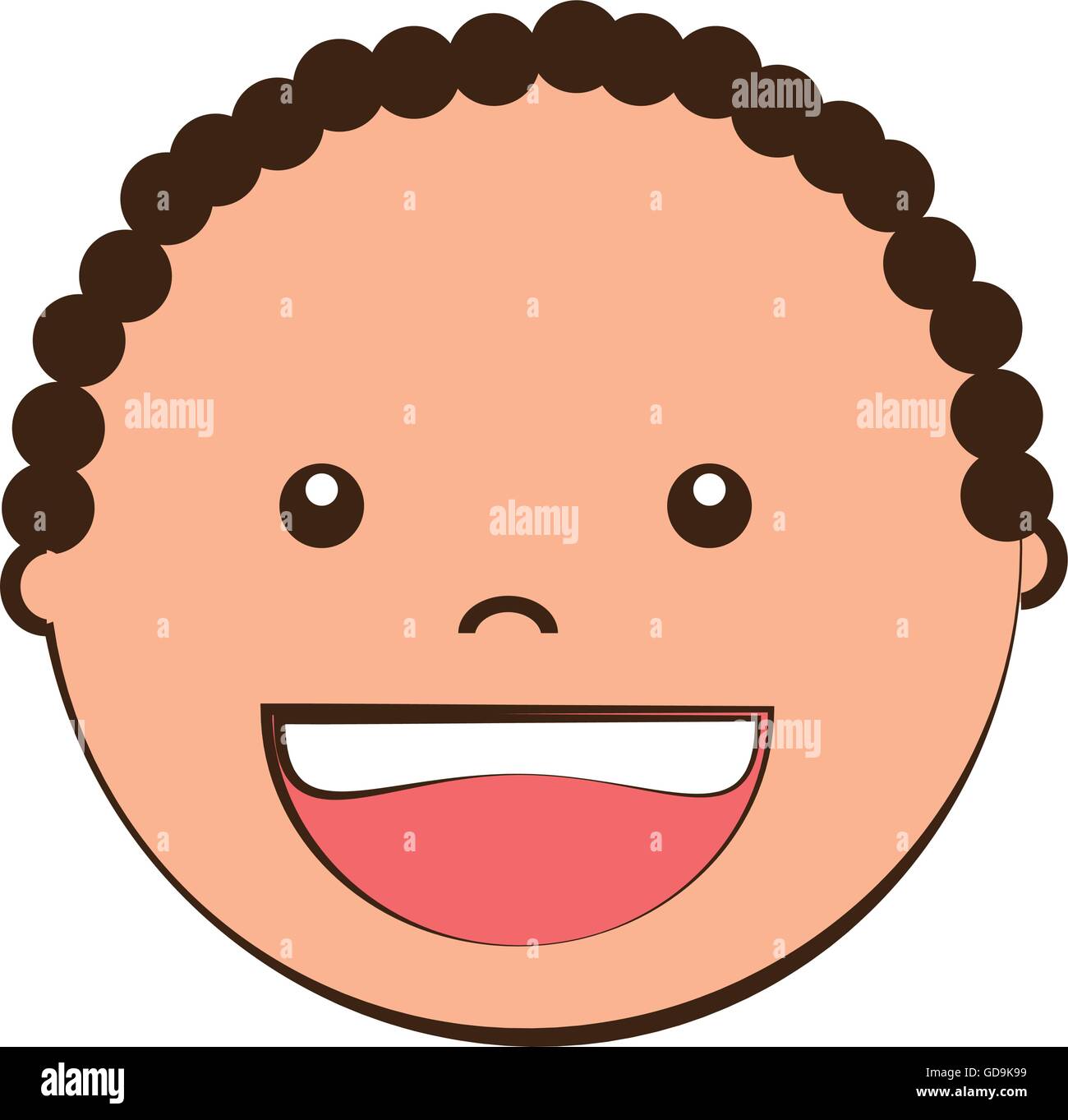 Little kids cartoon graphic design, vector illustration Stock Vector ...