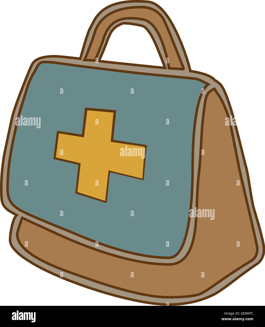 Medical emergency first aids kit or suitcase Stock Vector Image & Art ...
