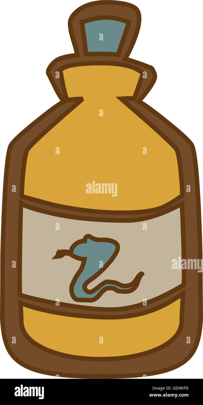 Medical snake poison bottle icon, vector illustration Stock Vector ...