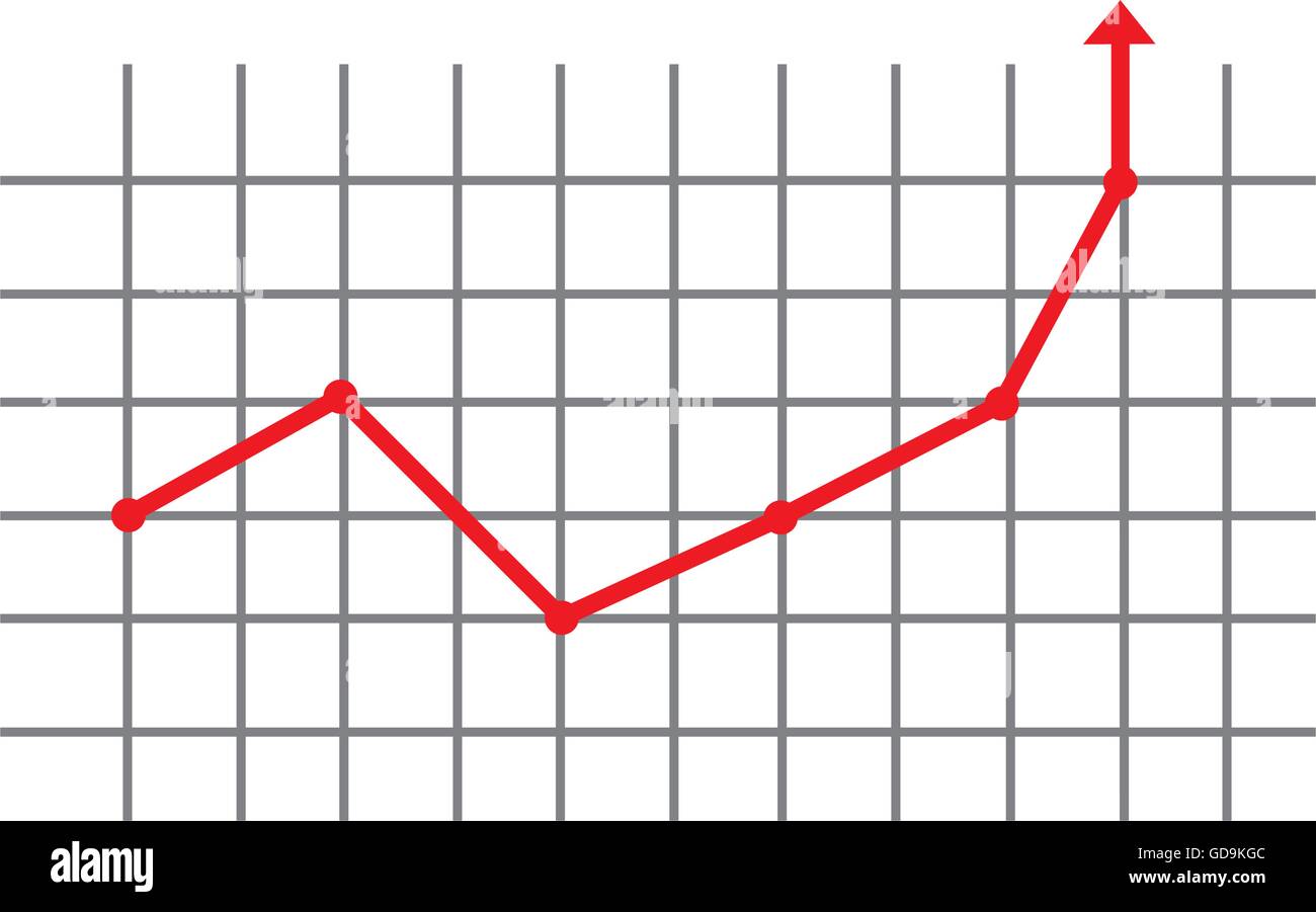 Financial growing statistics graphic, vector illustration Stock Vector ...