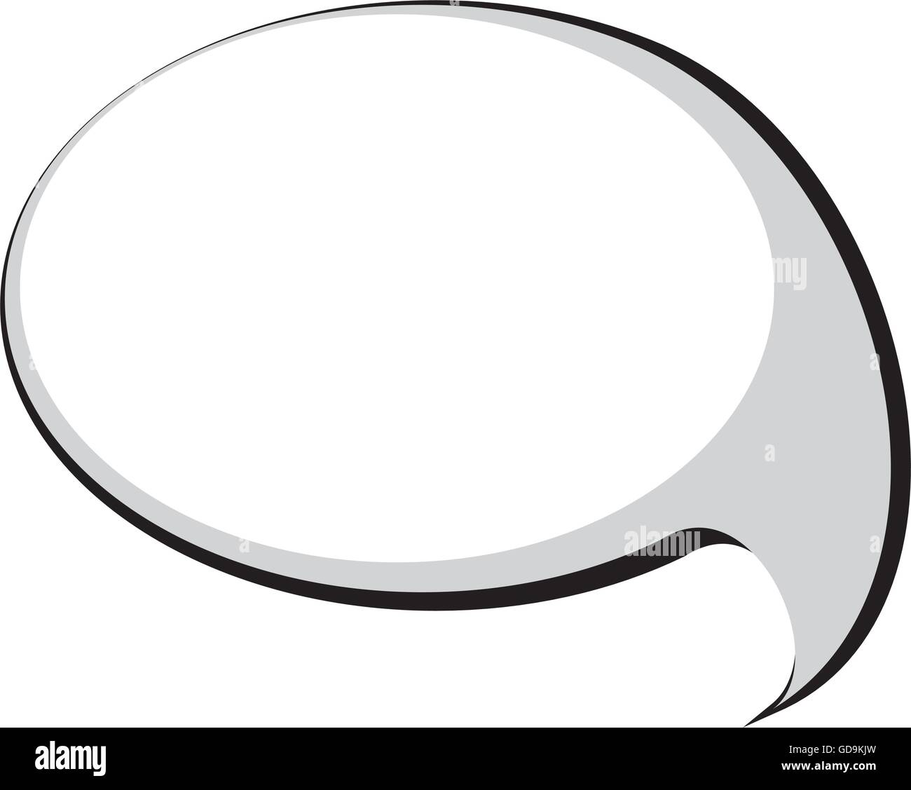 Comic bubble isolated flat icon, vector illustration Stock Vector Image ...