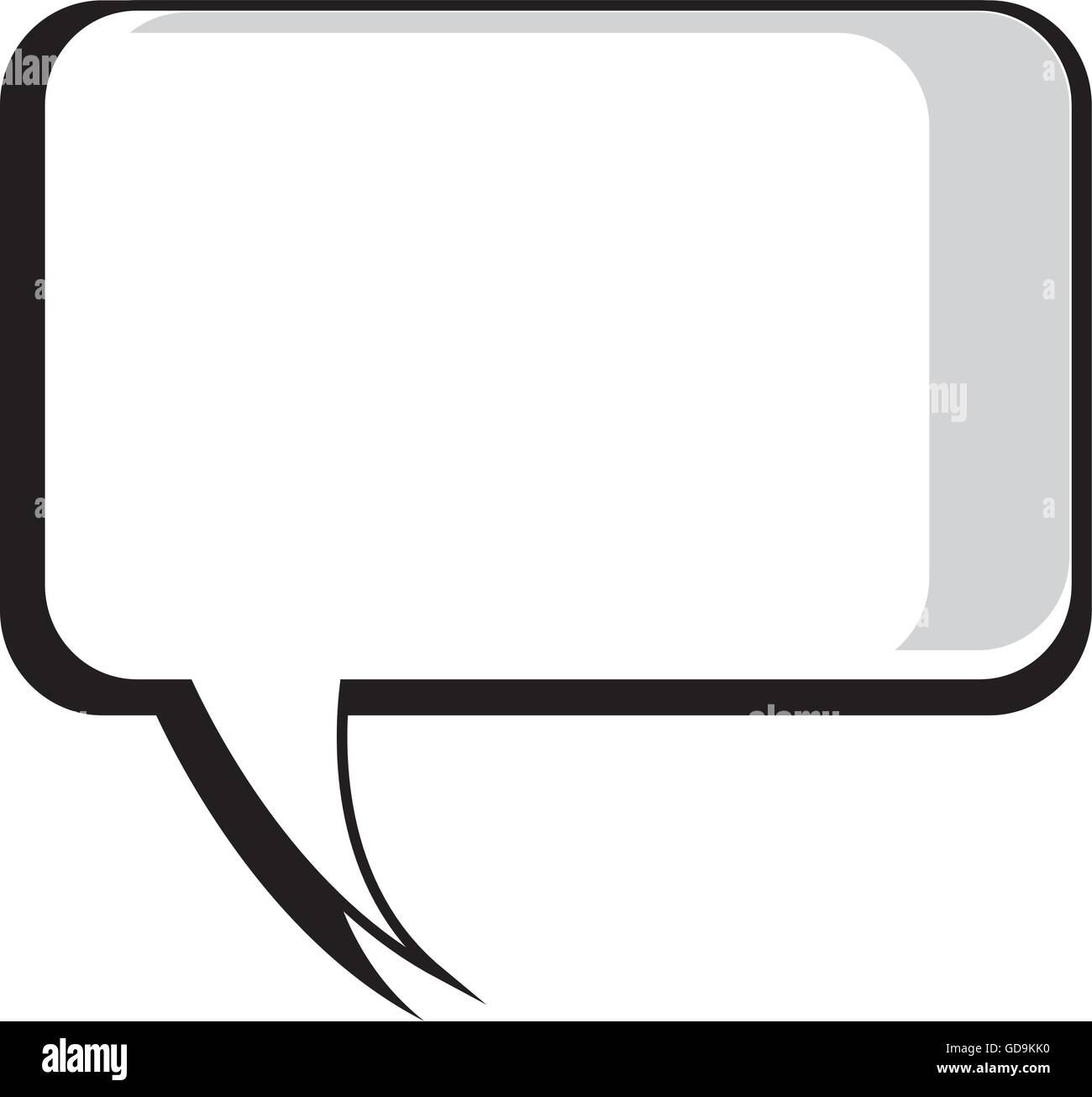 Comic bubble isolated flat icon, vector illustration Stock Vector Image ...