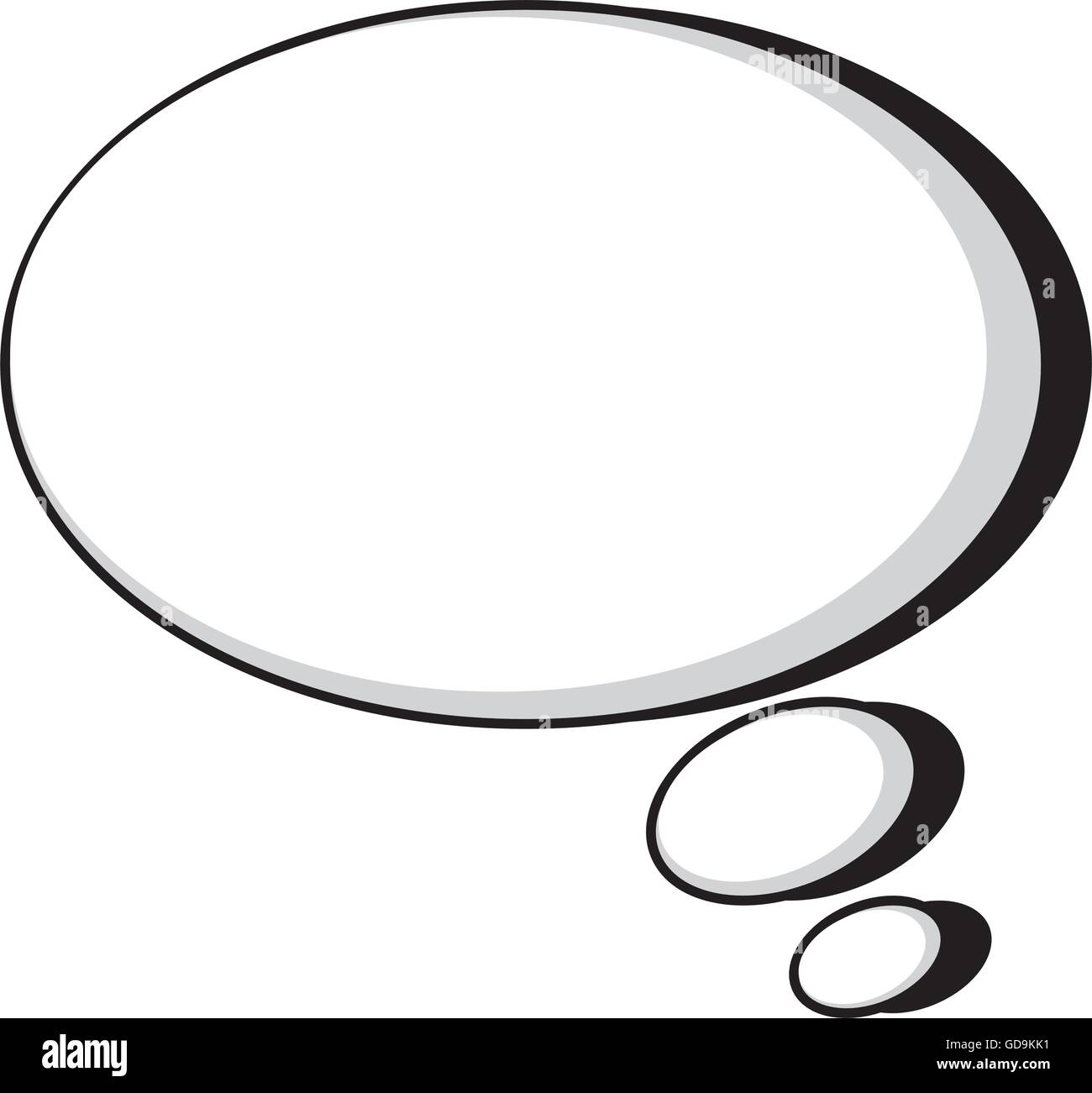 Comic bubble isolated flat icon, vector illustration Stock Vector Image ...