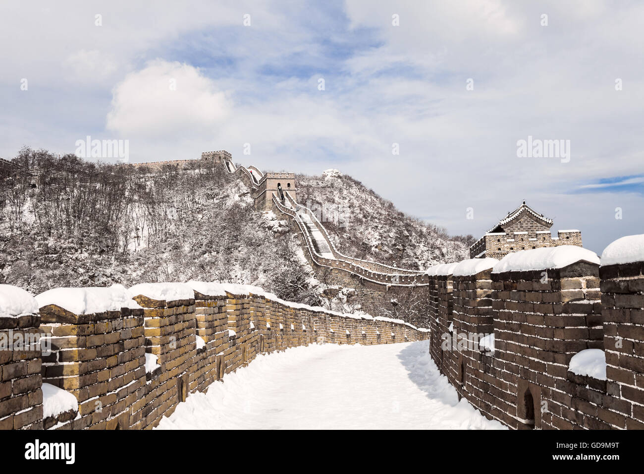 The Great Wall snow Stock Photo - Alamy