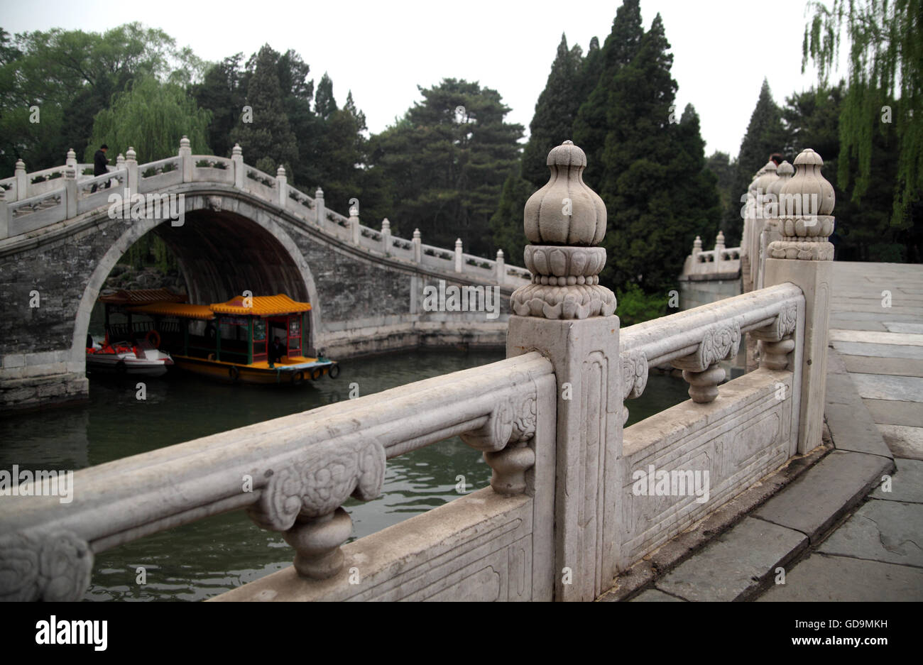 The architecturally ornamented and beautiful Jade Belt Bridge in the ...