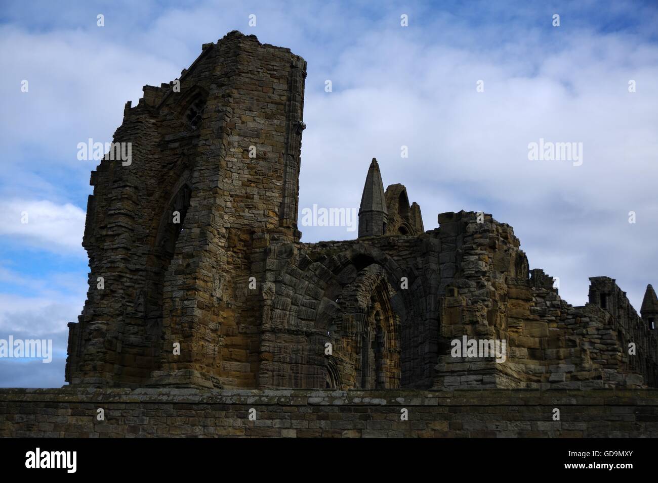 The Ruined Abbey in Whitby Stock Photo - Alamy