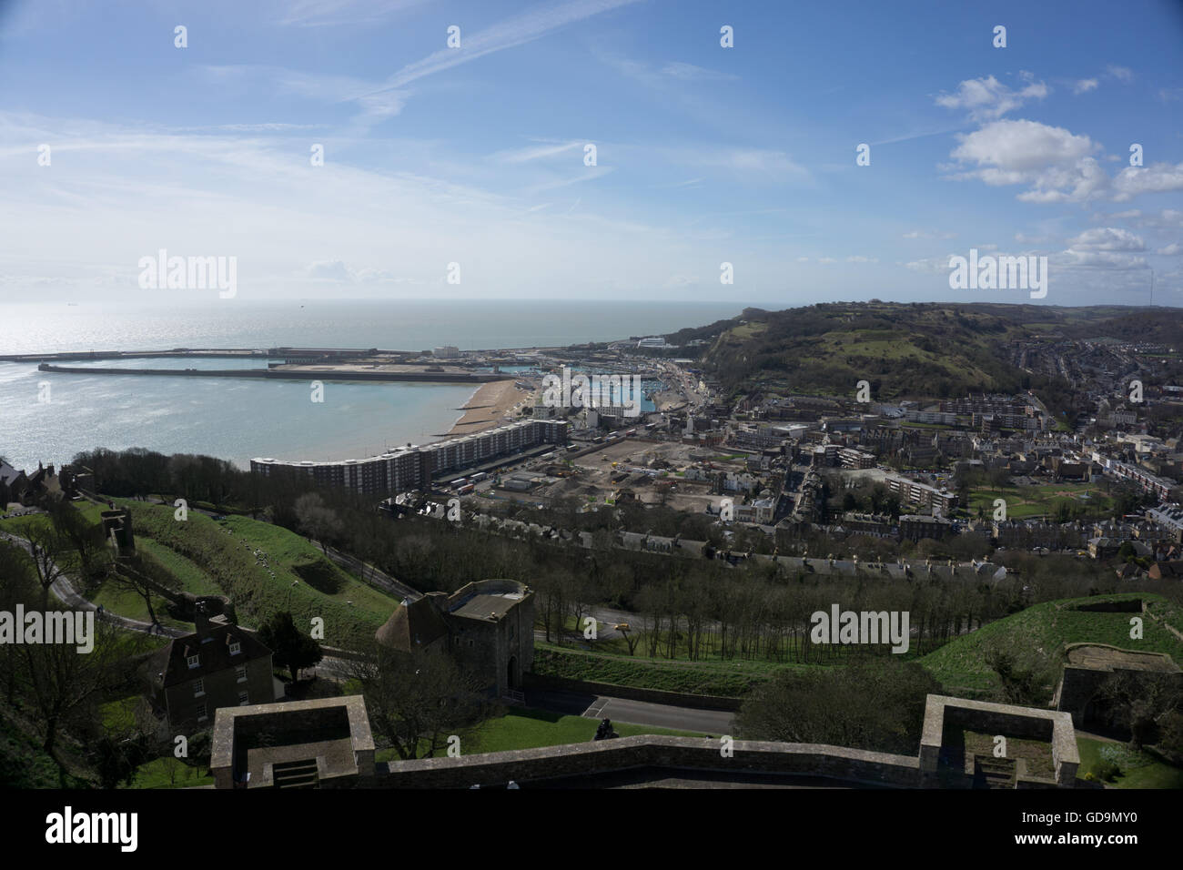 Dover from above Stock Photo - Alamy
