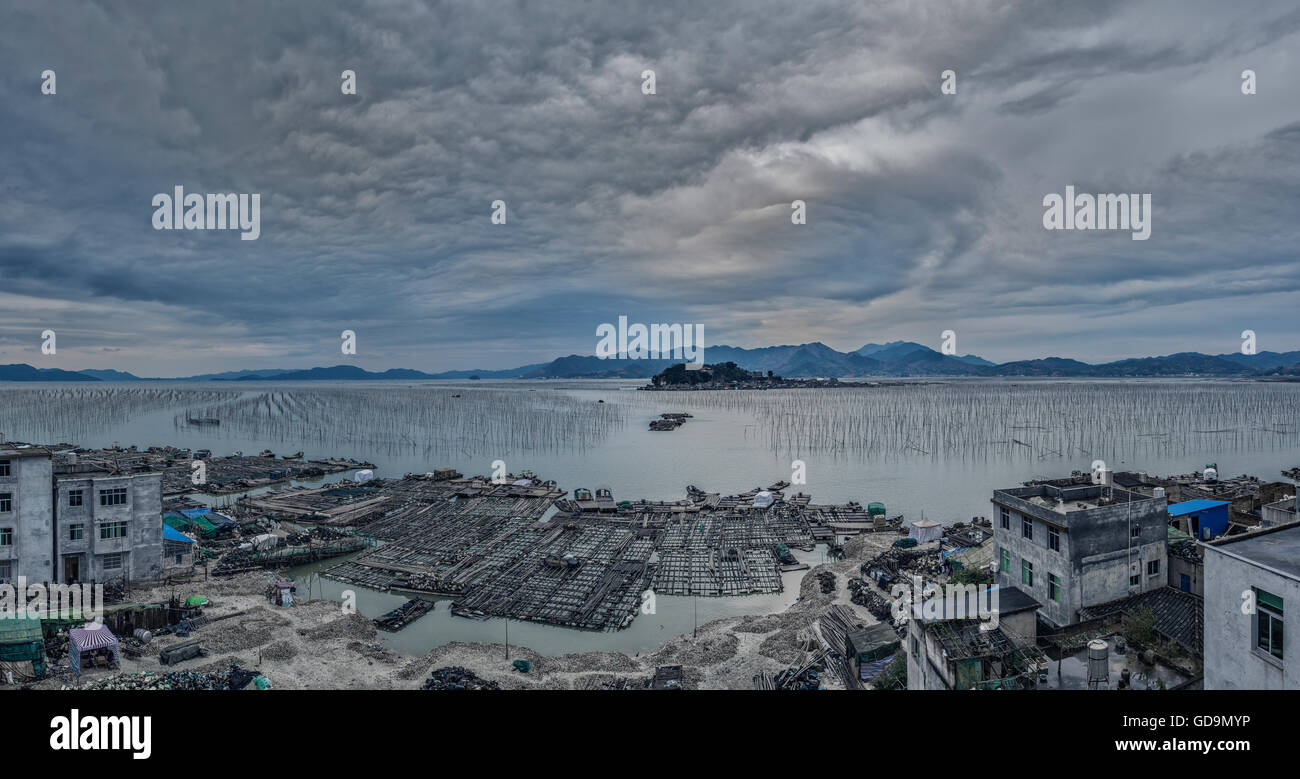 Panorama of Sha River in Xiapu, Fujian Province Stock Photo - Alamy