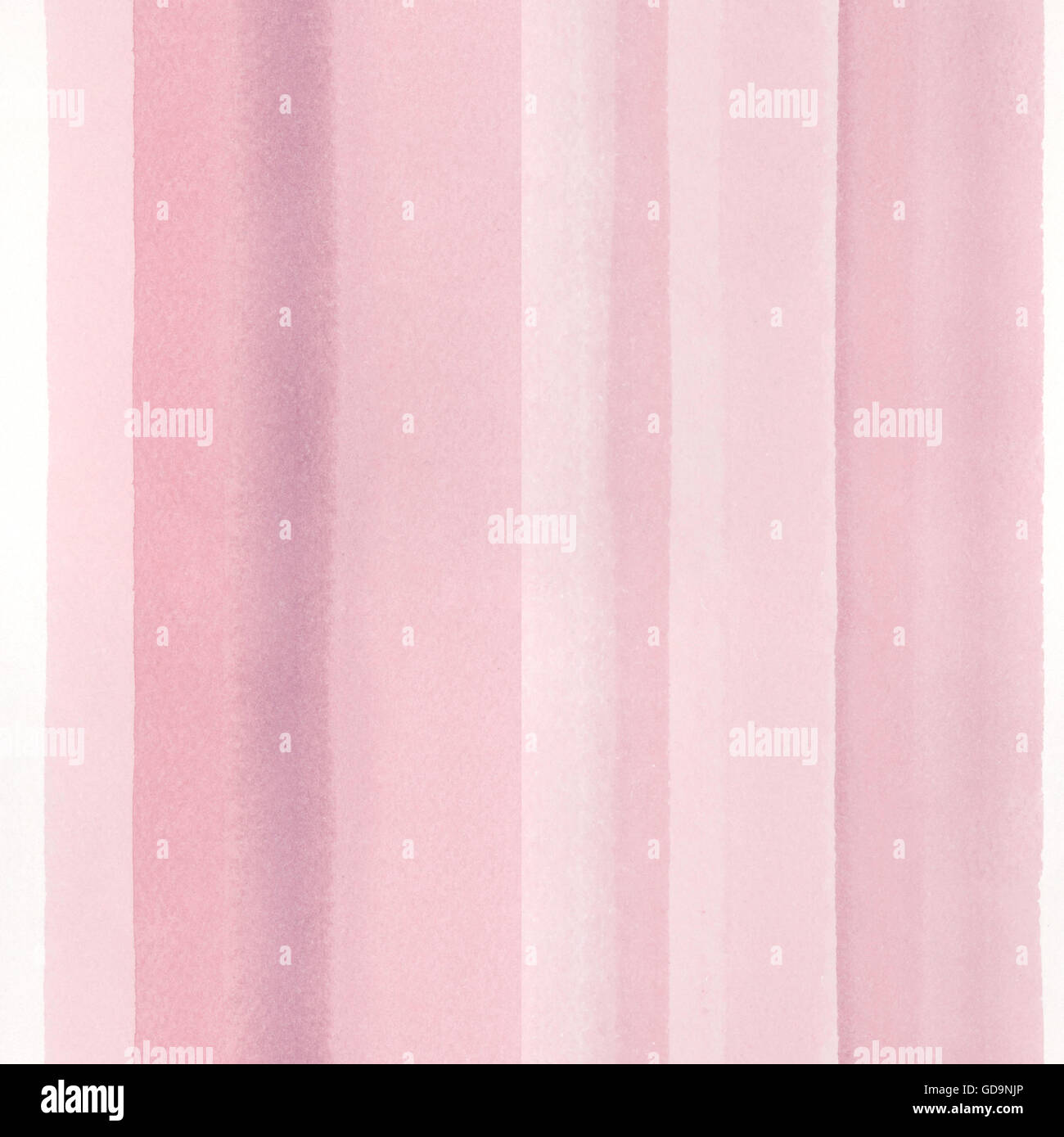 Seamless watercolor background with hand painted stripes in rose pink ...