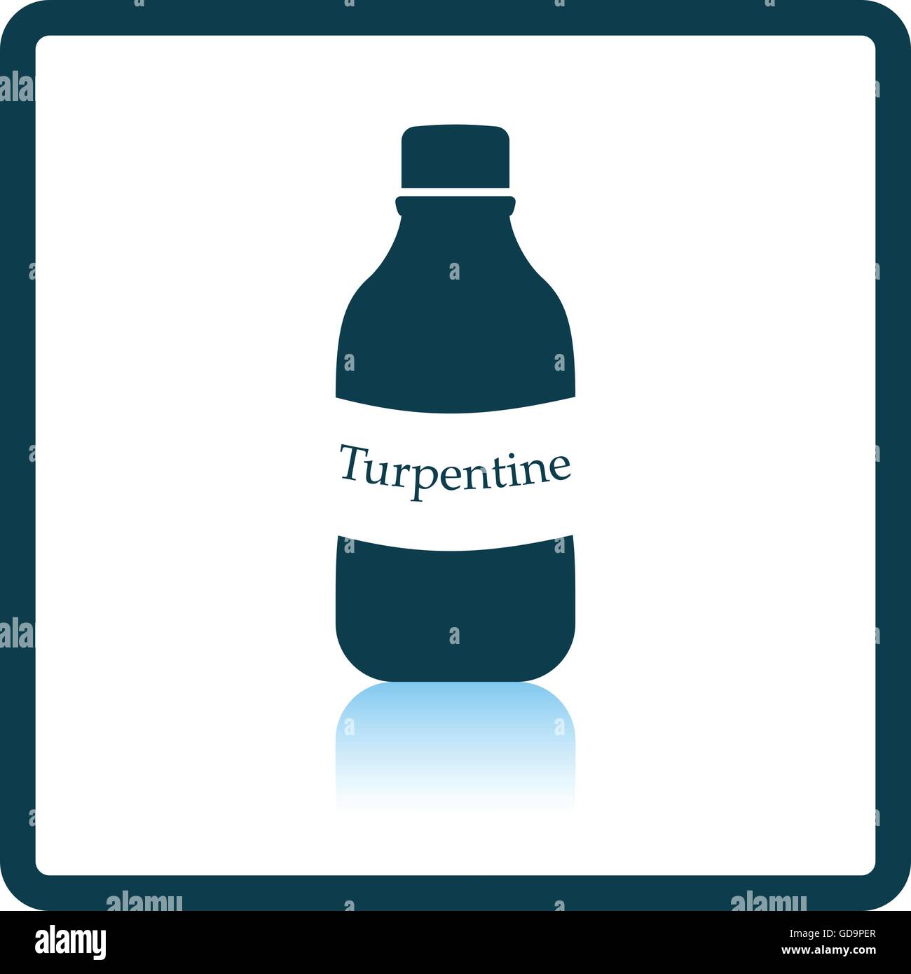 Turpentine icon. Shadow reflection design. Vector illustration Stock ...