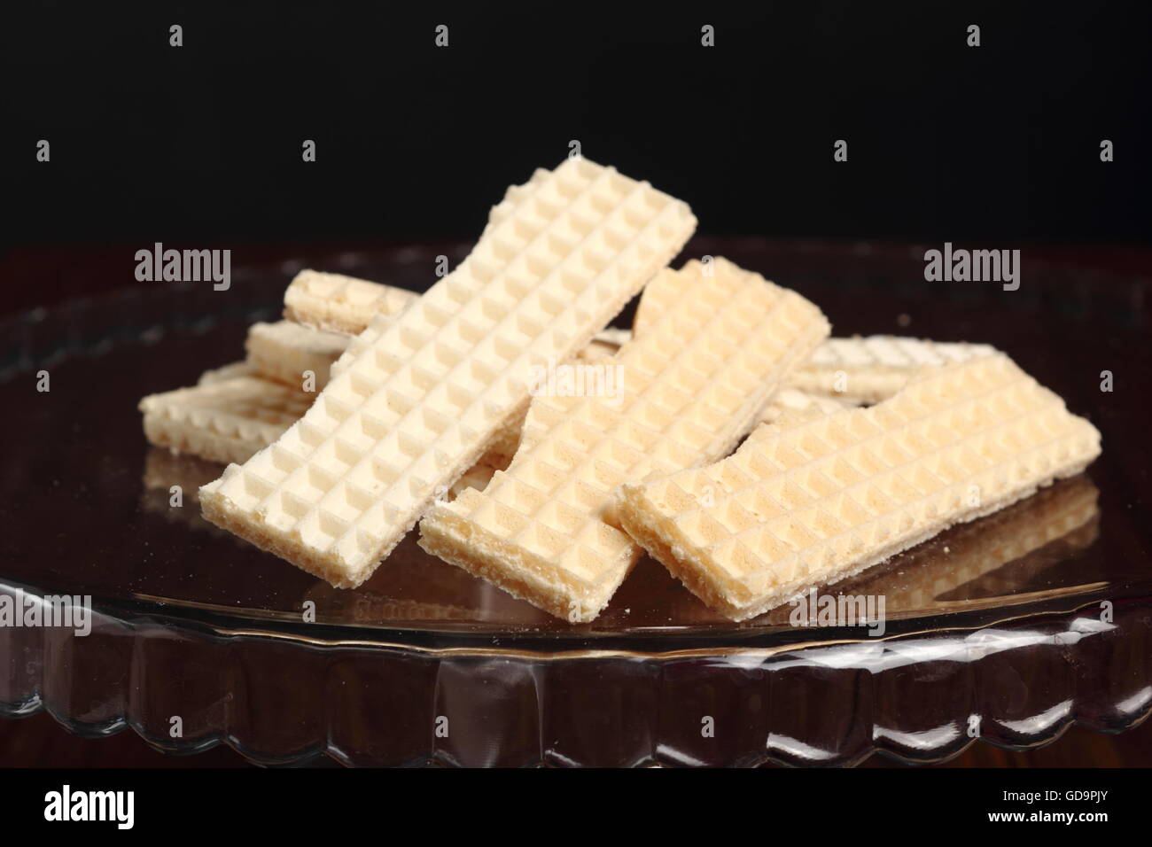 Cream Wafer Snack Stock Photo - Alamy
