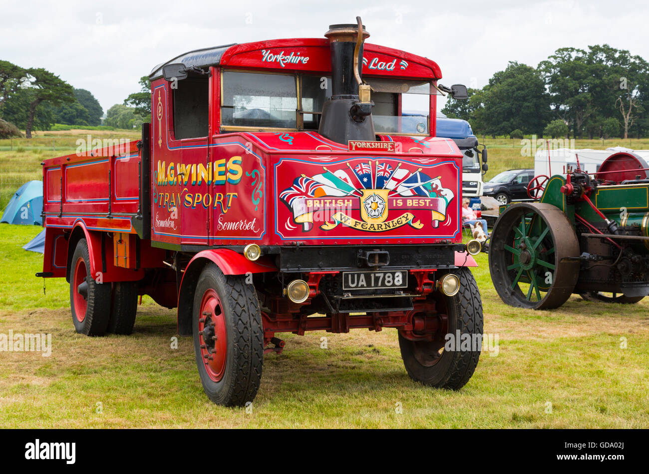 Yorkshire Lad Wagon at the Powderham Rally in July Stock Photo - Alamy