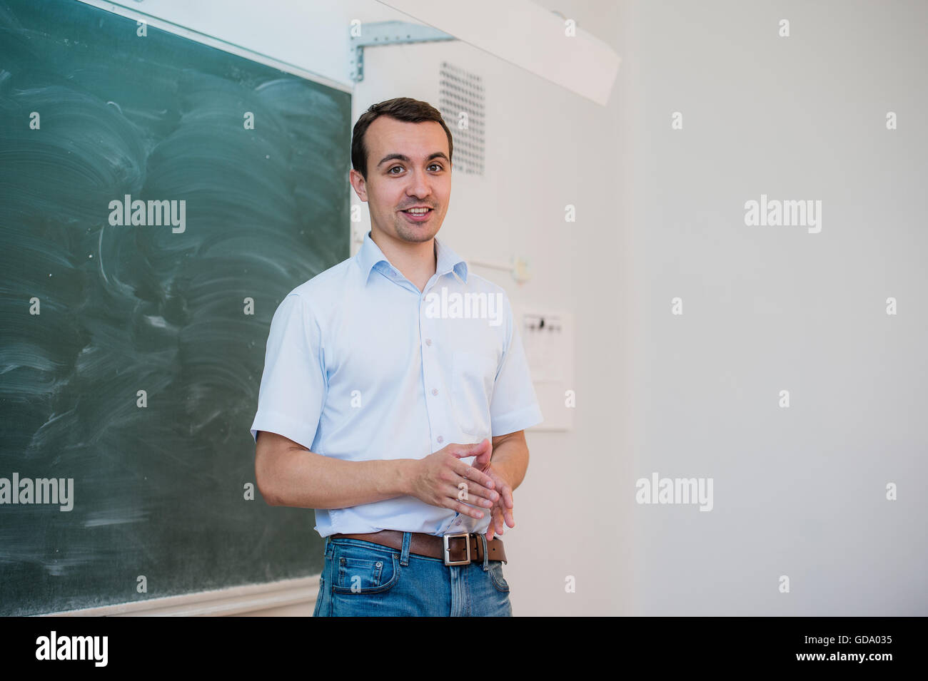 Educator teaching young student hi-res stock photography and images - Alamy