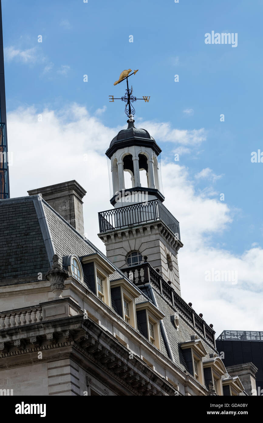Golden beaver weathervane on top of building formerly the Head Office ...