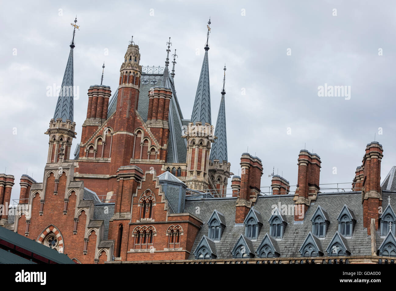 Splendid Renaissance Hotel building in Euston Road London England from ...