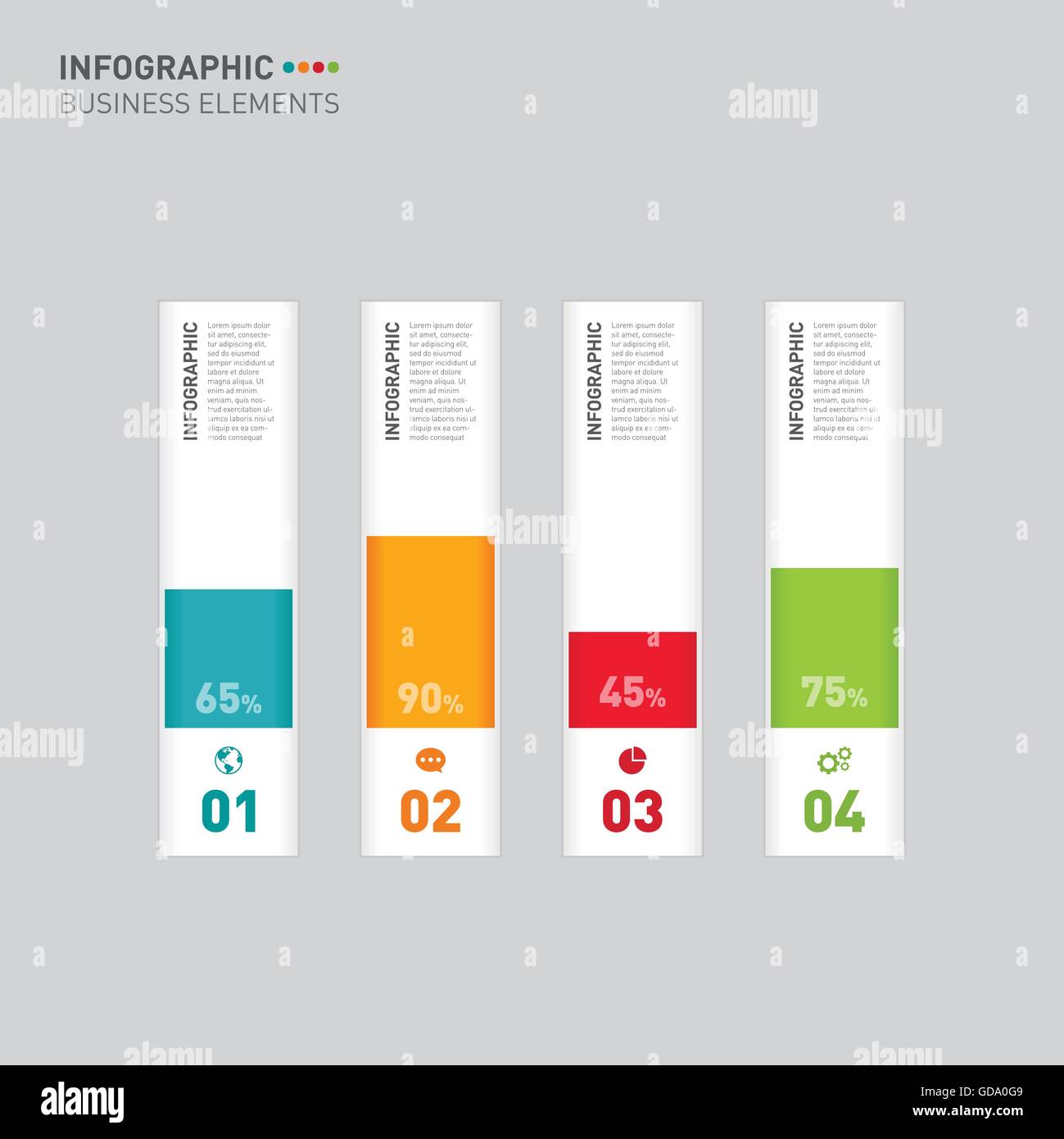Infographic banner template design element vector illustration business ...