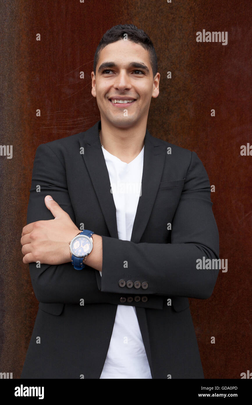 Young attractive man arm hi-res stock photography and images - Alamy