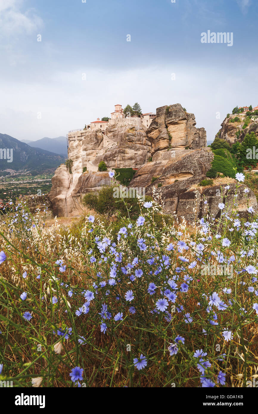 The Sacred Monastery of Varlaam at the complex of Meteora monasteries ...