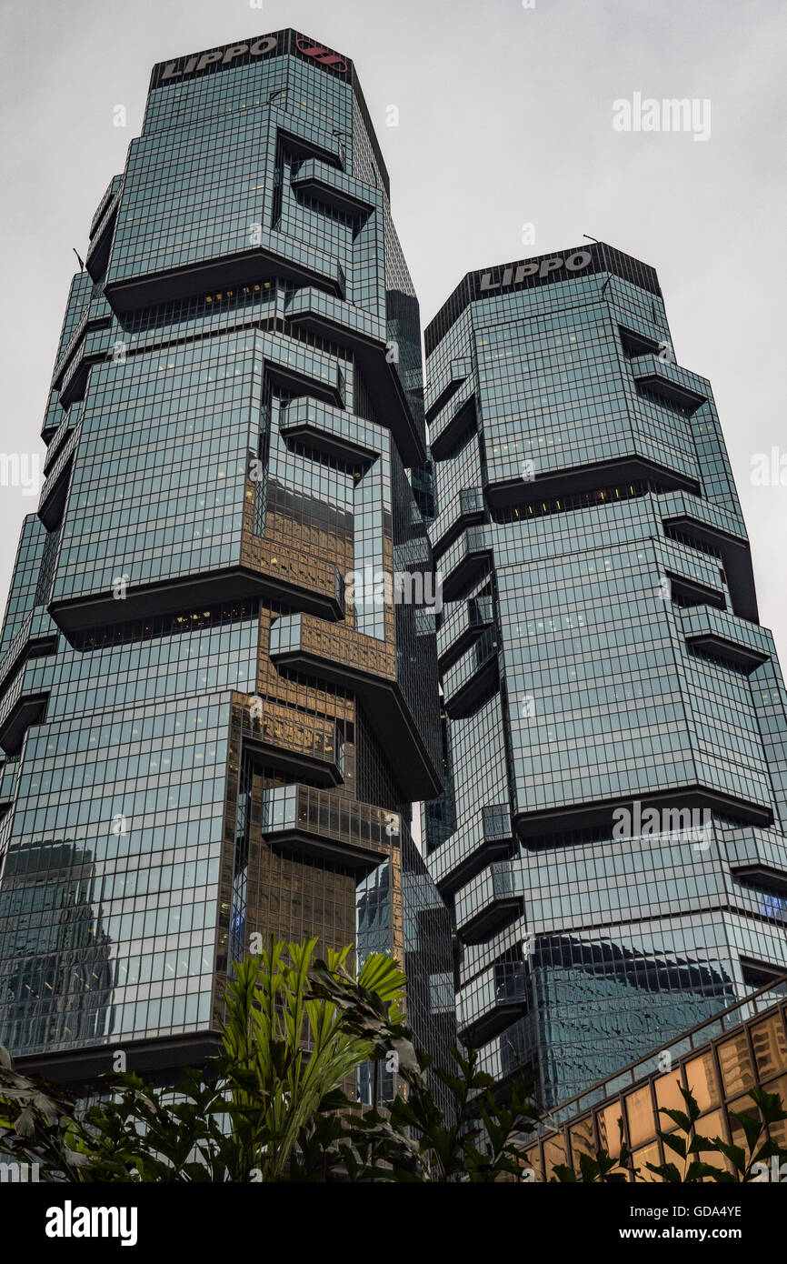 Lippo Centre building, Hong Kong, China Stock Photo - Alamy