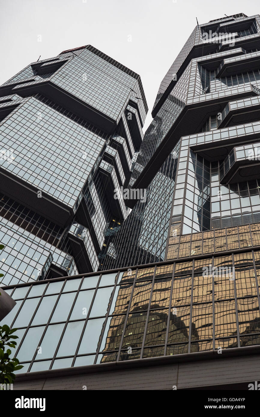 Lippo Centre building, Hong Kong, China Stock Photo - Alamy