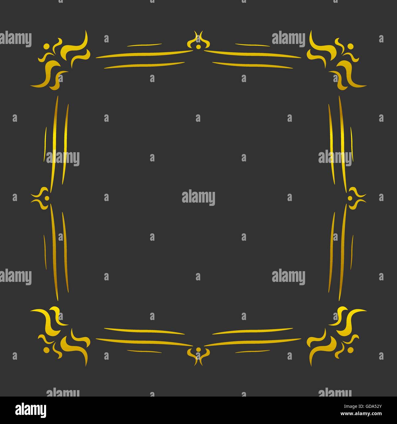Vintage gold frame Stock Vector Image & Art - Alamy