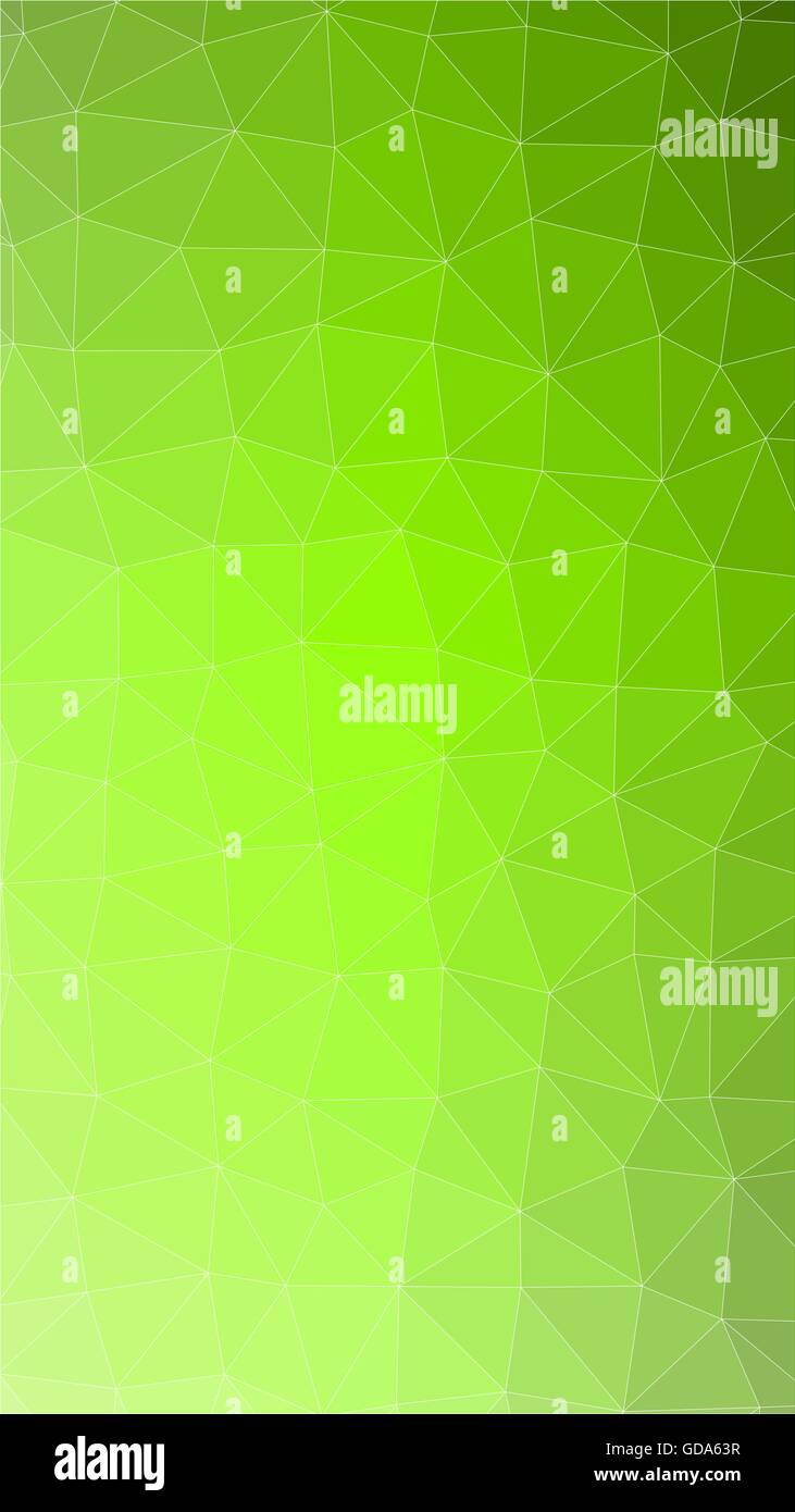 Geometric tile mosaic with green triangles separated by white lines ...