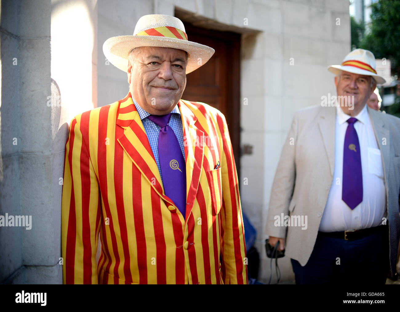 Steve Bispham from Kent is the first person is the queue after arriving ...