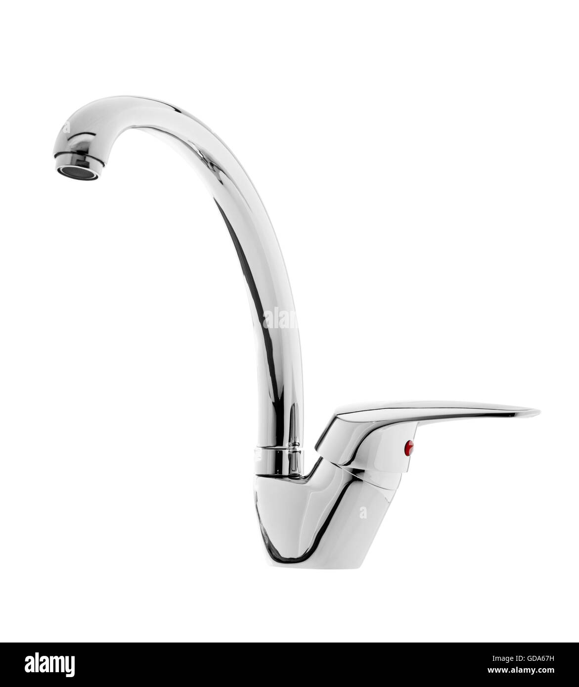 Chrome Water Faucet Isolated on White Background Stock Photo - Alamy