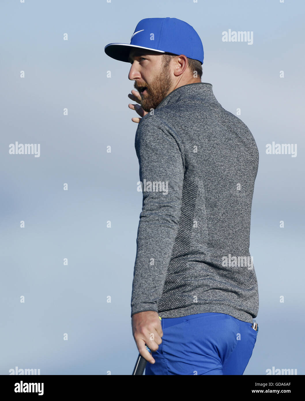 USA's Kevin Chappell on the first hole during day one of The Open ...