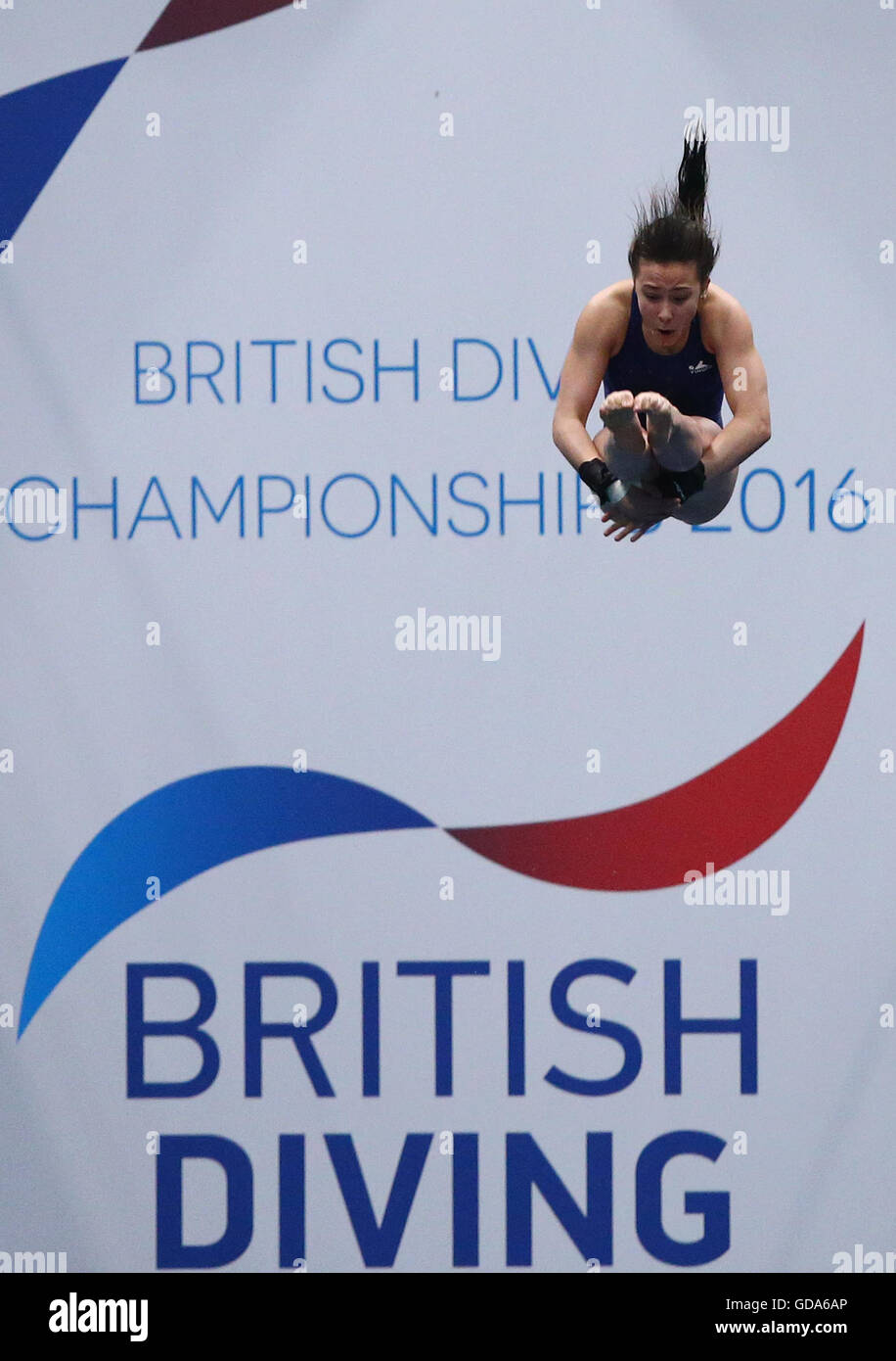 Victoria Vincent competes in the Women 10m, Preliminary during day two ...