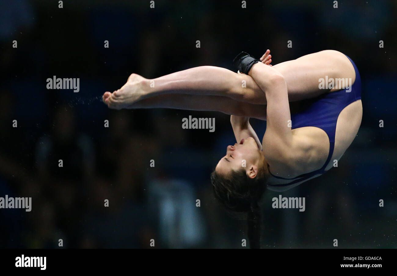 Victoria Vincent competes in the Women 10m, Final during day two of the ...