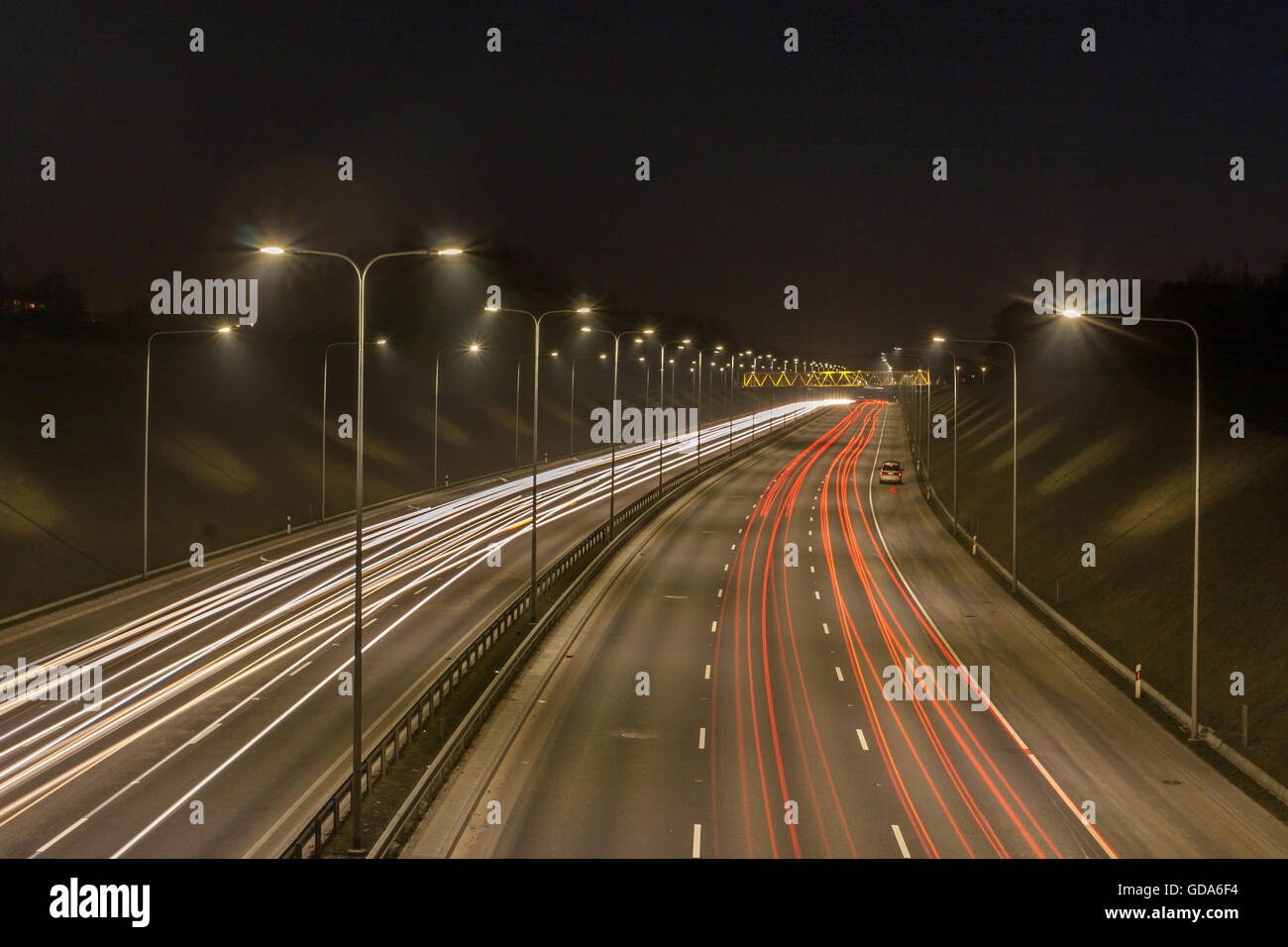 Illuminated highway hi-res stock photography and images - Alamy