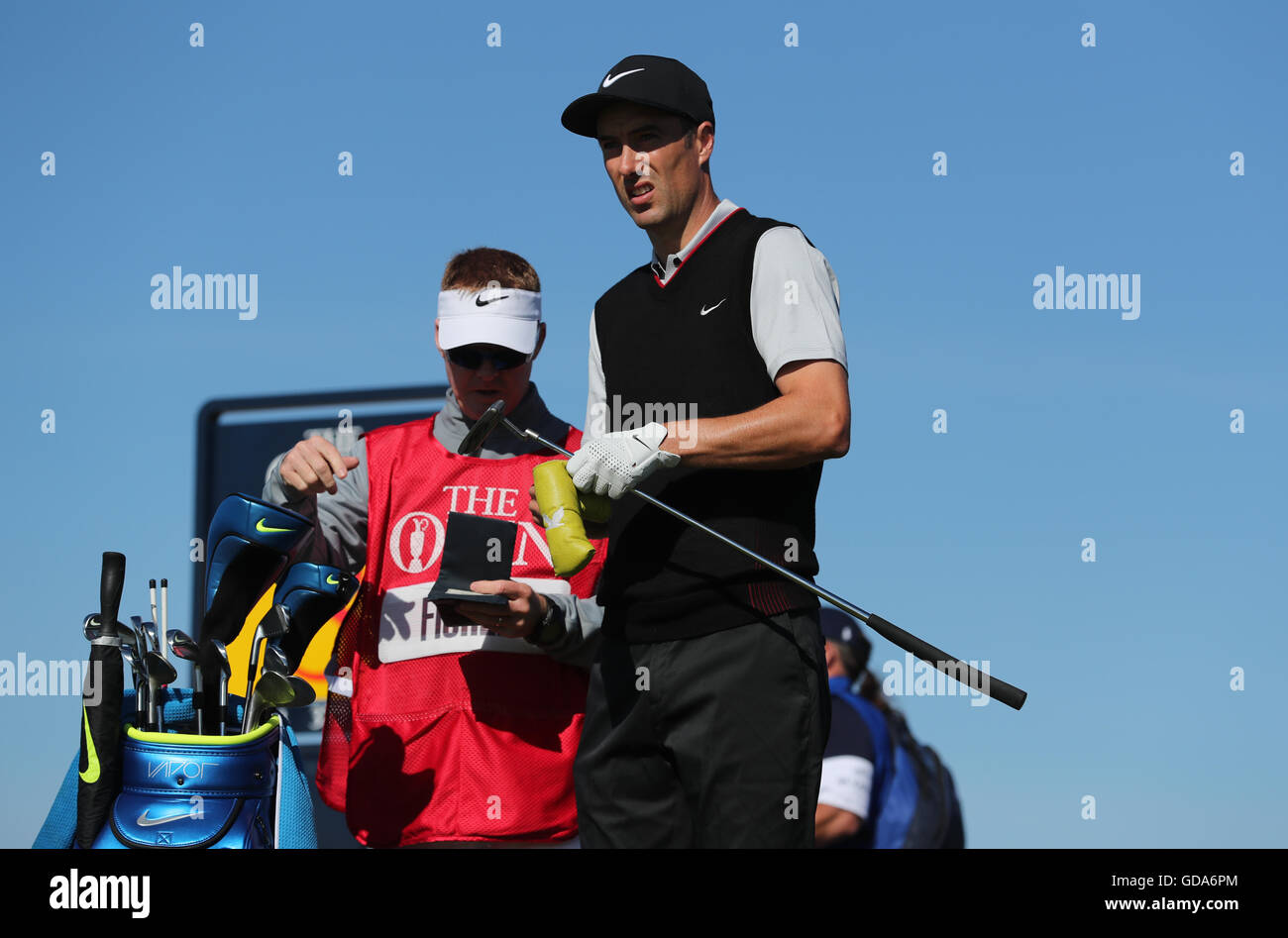 England's Ross Fisher on the 3rd during day one of The Open ...