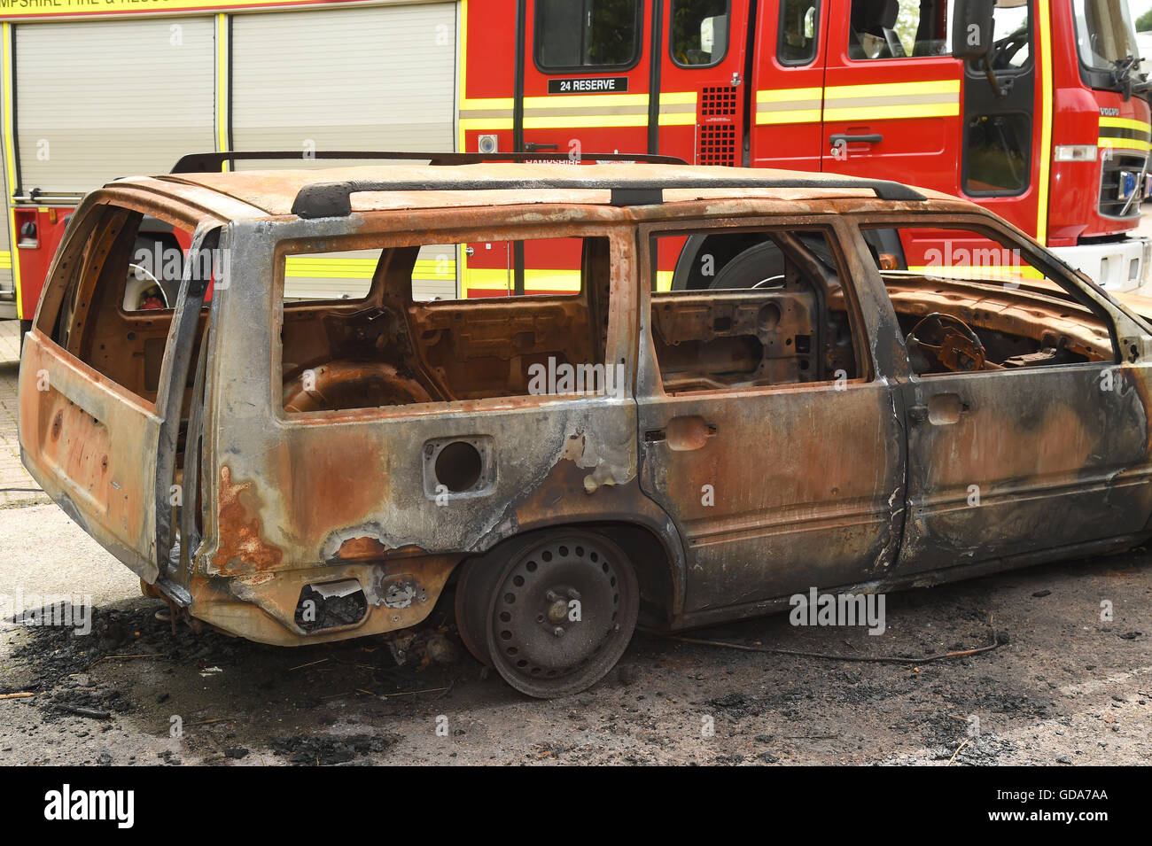 Fire accident scene hi-res stock photography and images - Alamy
